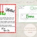 Christmas Elf Mail and Envelope Template, EARLY ARRIVAL, Editable ...