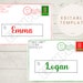 Christmas Elf Mail Envelope Template Editable, Customizable, Christmas ...