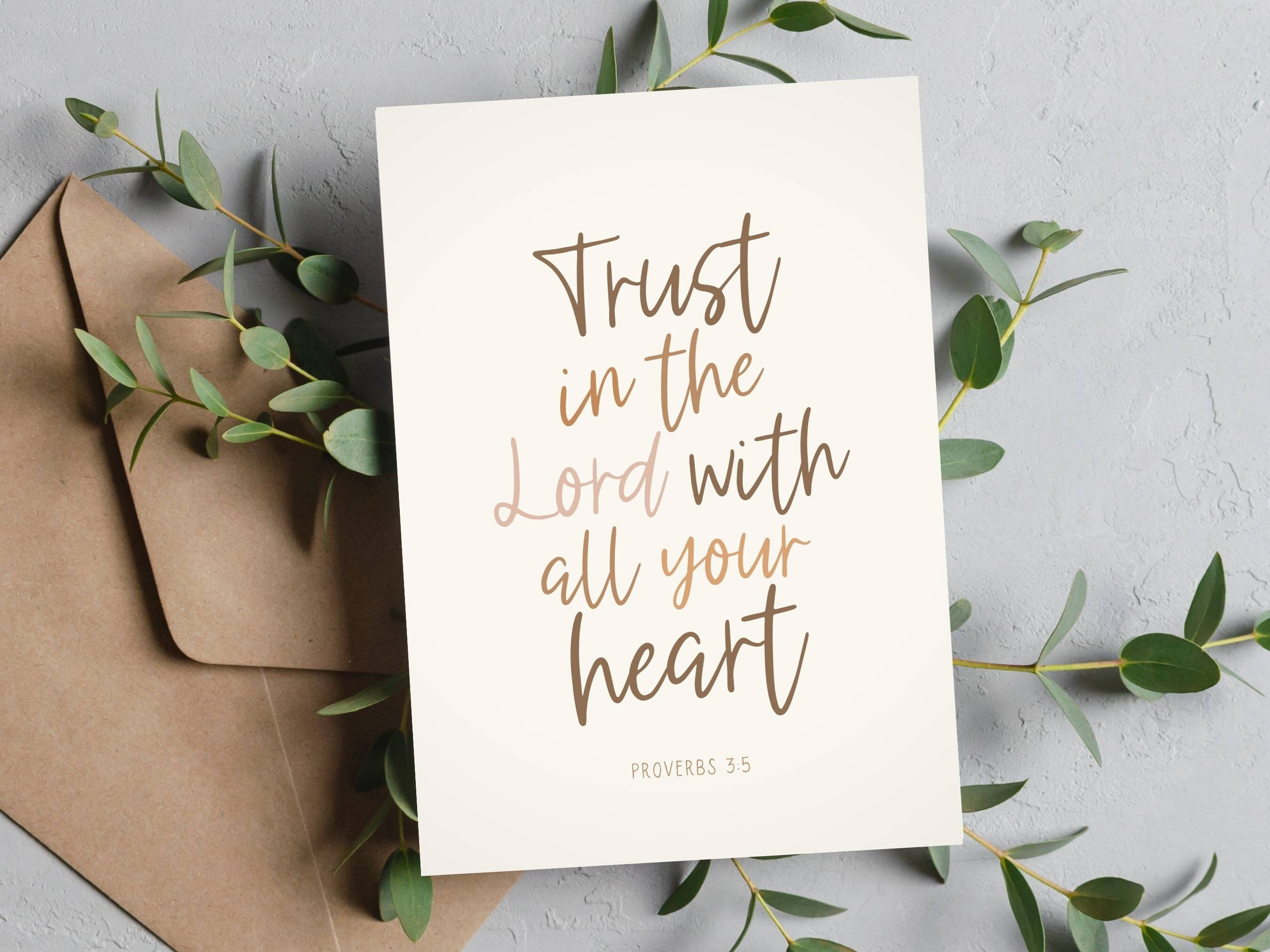 Printable Thinking of You Card, Printable Christian Card for Friend, Bible Verse Card for ...