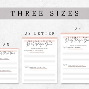Printable Prayer Journal, the Lord's Prayer Guide, Printable Daily ...