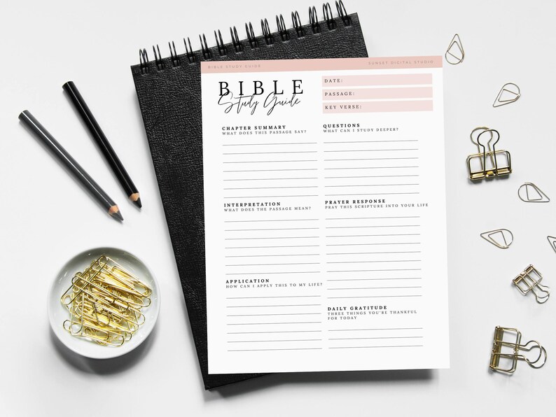 Bible Study Guide, Printable Bible Study, Christian Bible Study ...