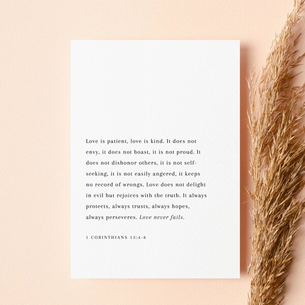 1 Corinthians 13 - Etsy