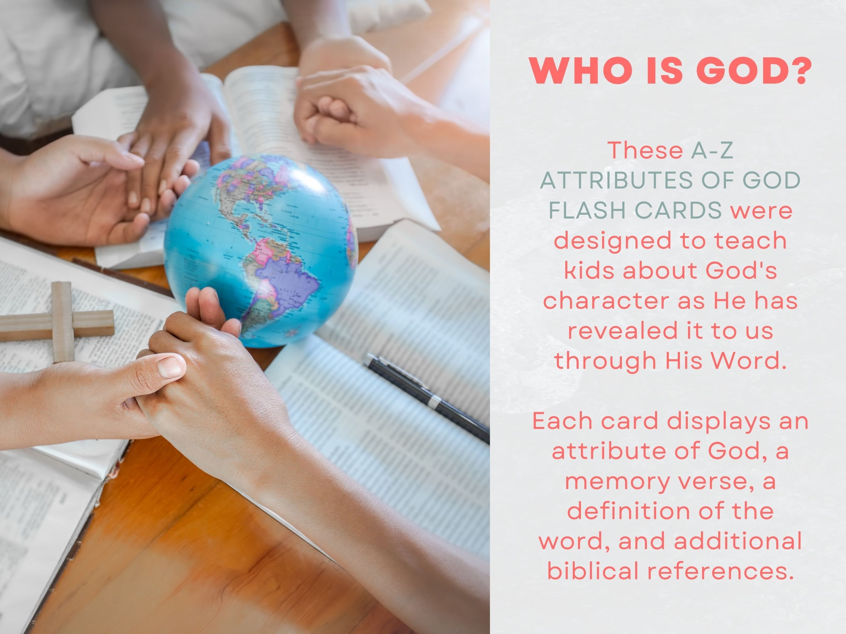ABC Attributes of God Flashcards, Printable Character of God Cards, A-Z ...