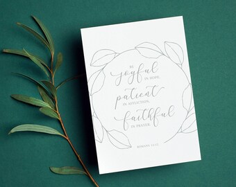 Printable Thinking of You Card, Printable Christian Card for Friend, Bible Verse Card for ...