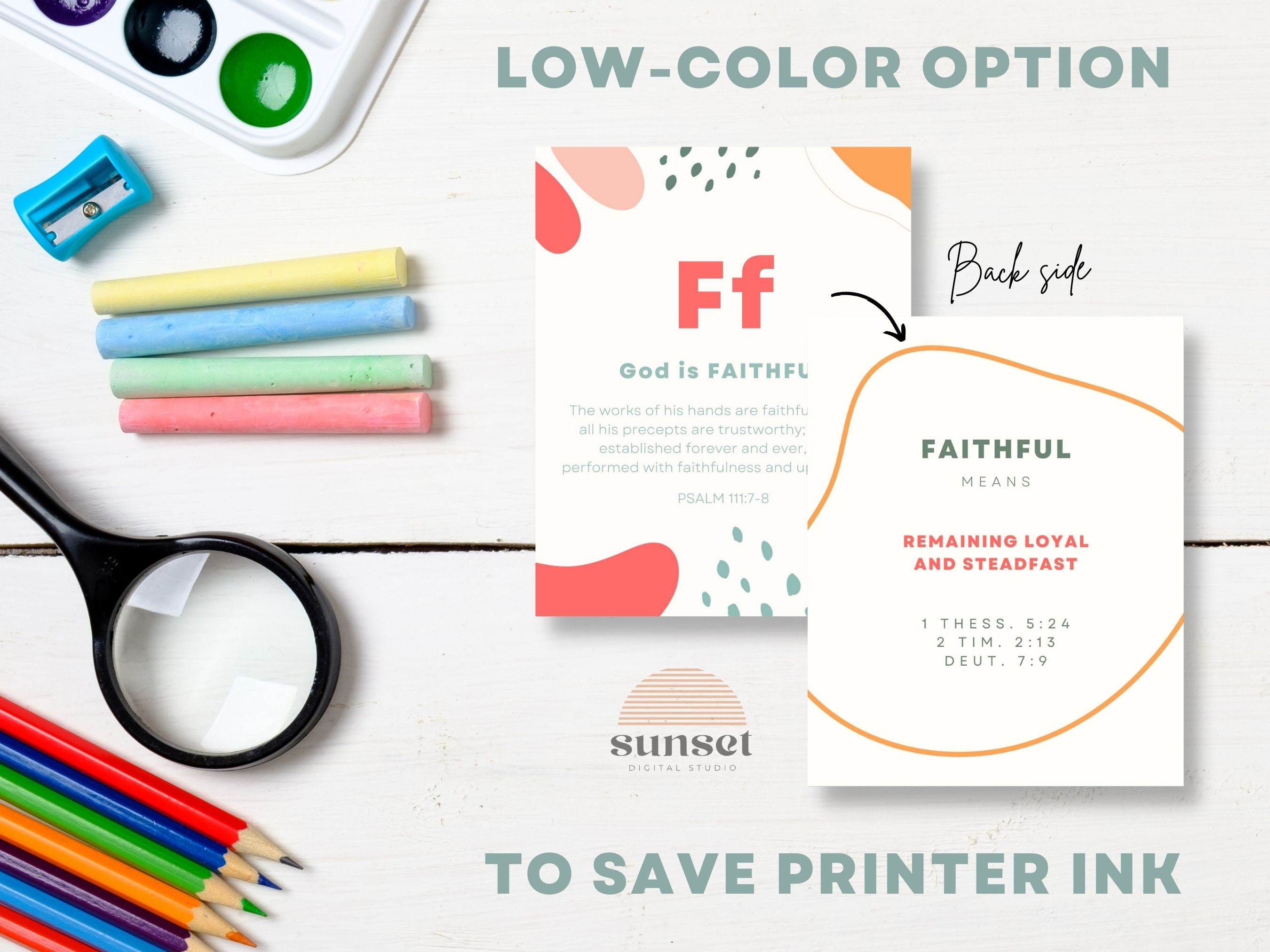 ABC Attributes of God Flashcards, Printable Character of God Cards, A-Z ...