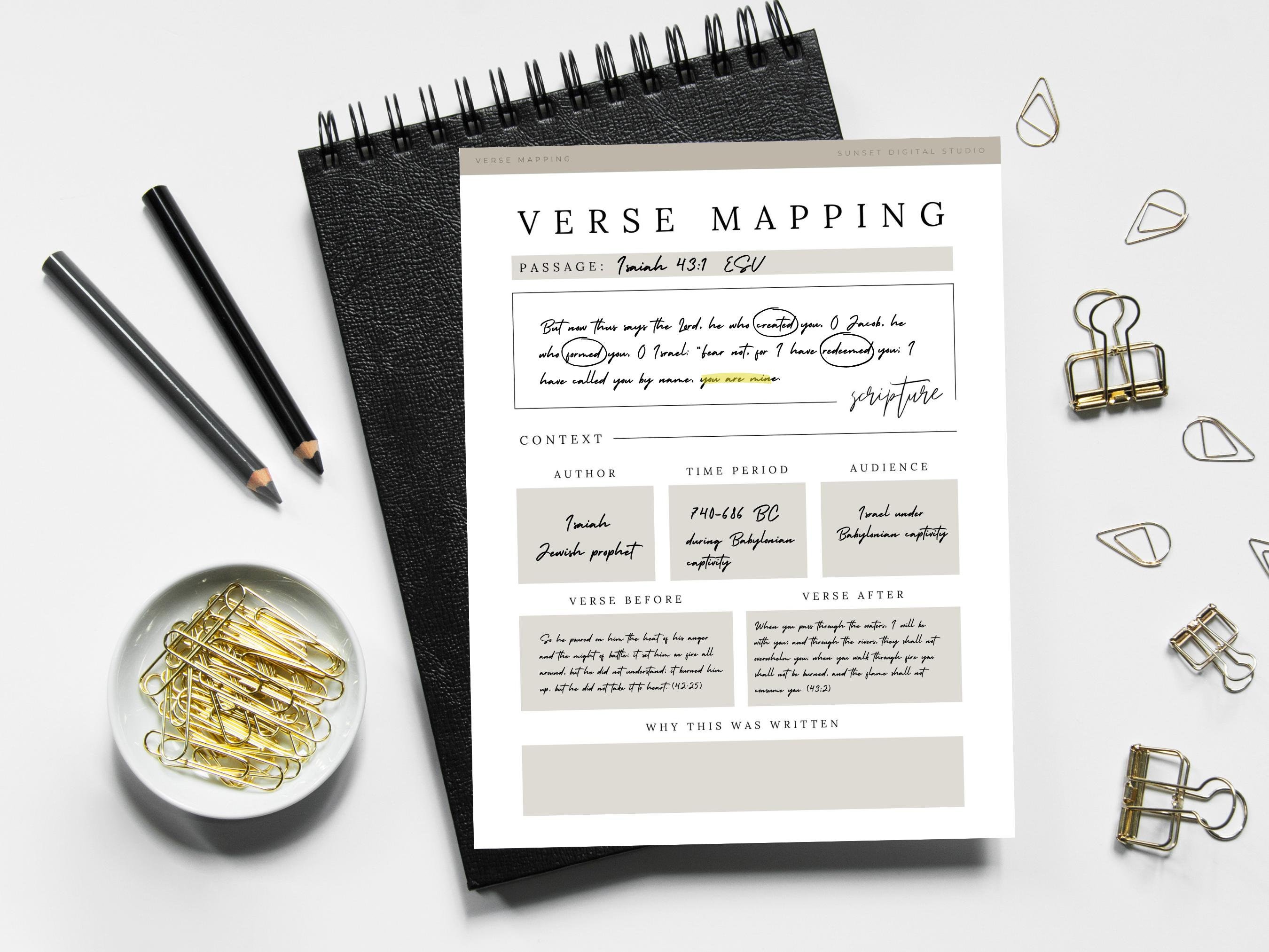 Printable Bible Study Guide, Complete Bible Study Template, Printable ...