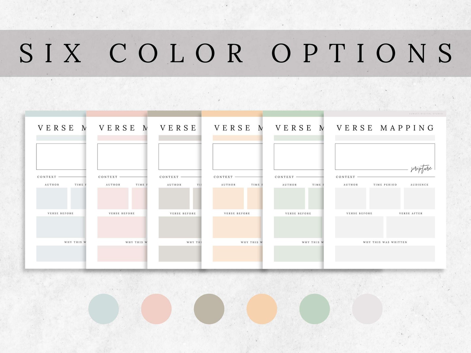 Bible Verse Mapping Printable Template, Bible Study Guide, Printable ...