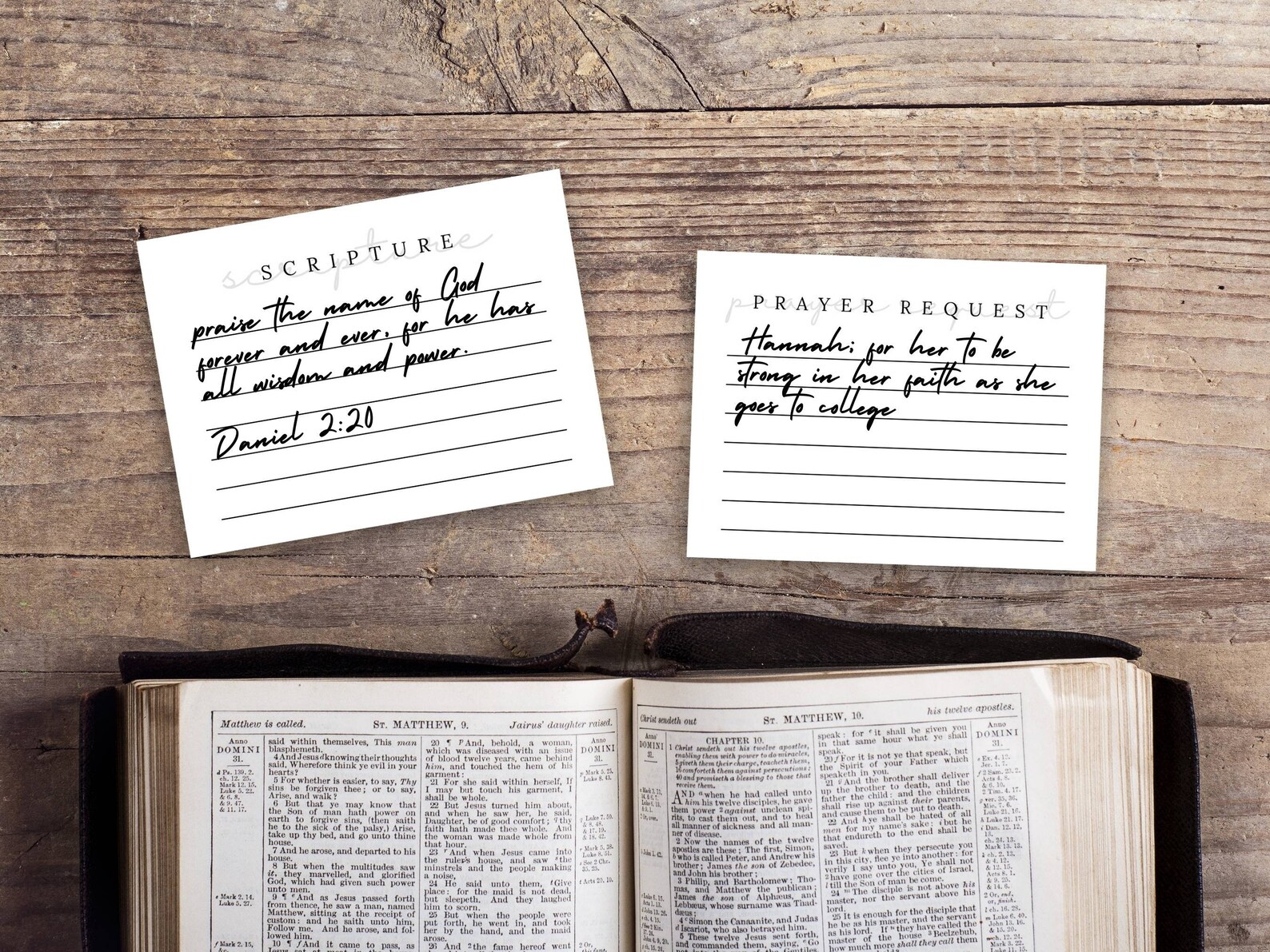 Printable Scripture Memory Verse Cards, Printable Prayer Request Cards ...