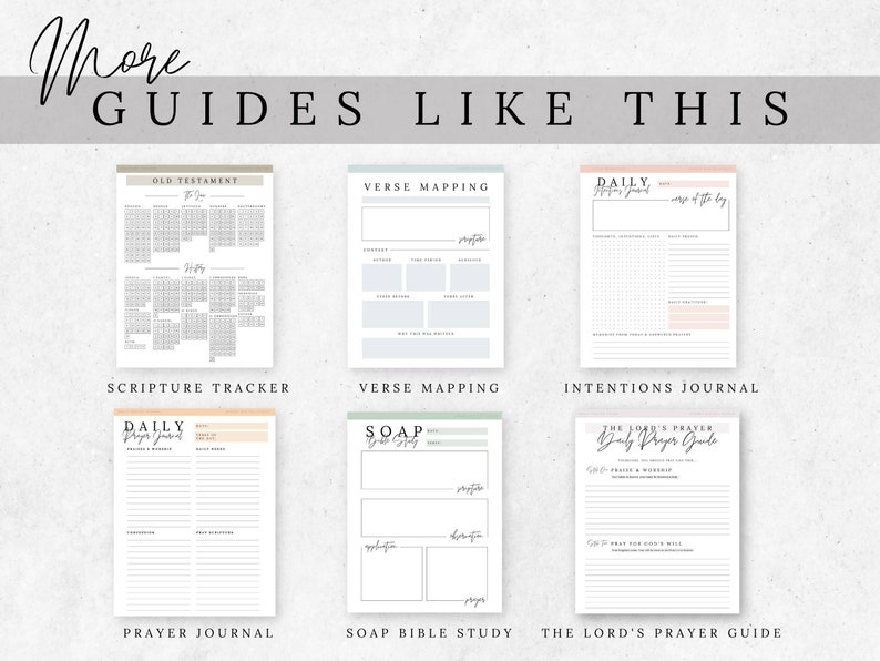 Bible Study Guide, Printable Bible Study, Christian Bible Study ...