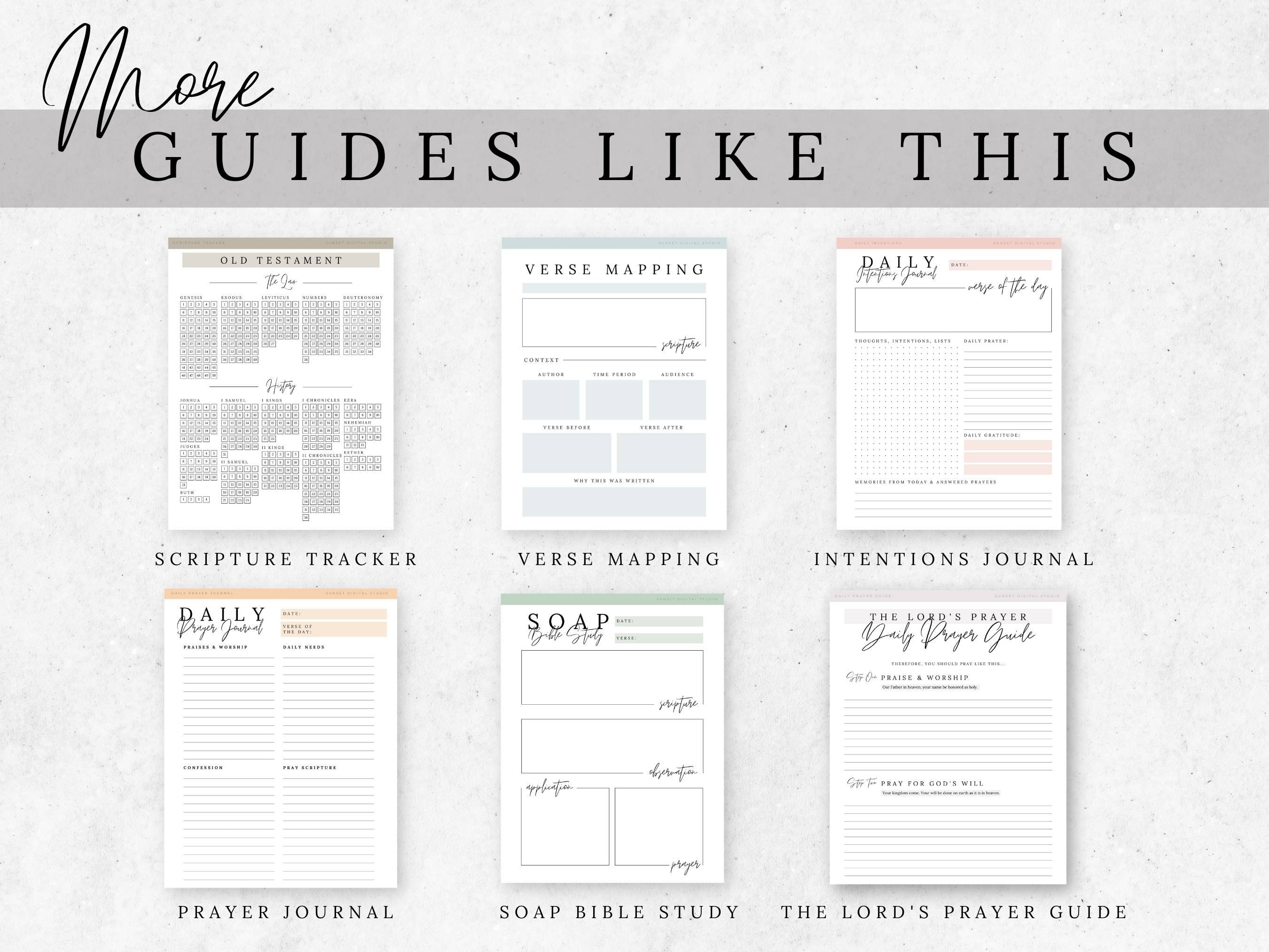 Bible Study Guide, Printable Bible Study, Christian Bible Study ...