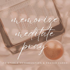 Printable Scripture Memory Verse Cards, Printable Prayer Request Cards ...