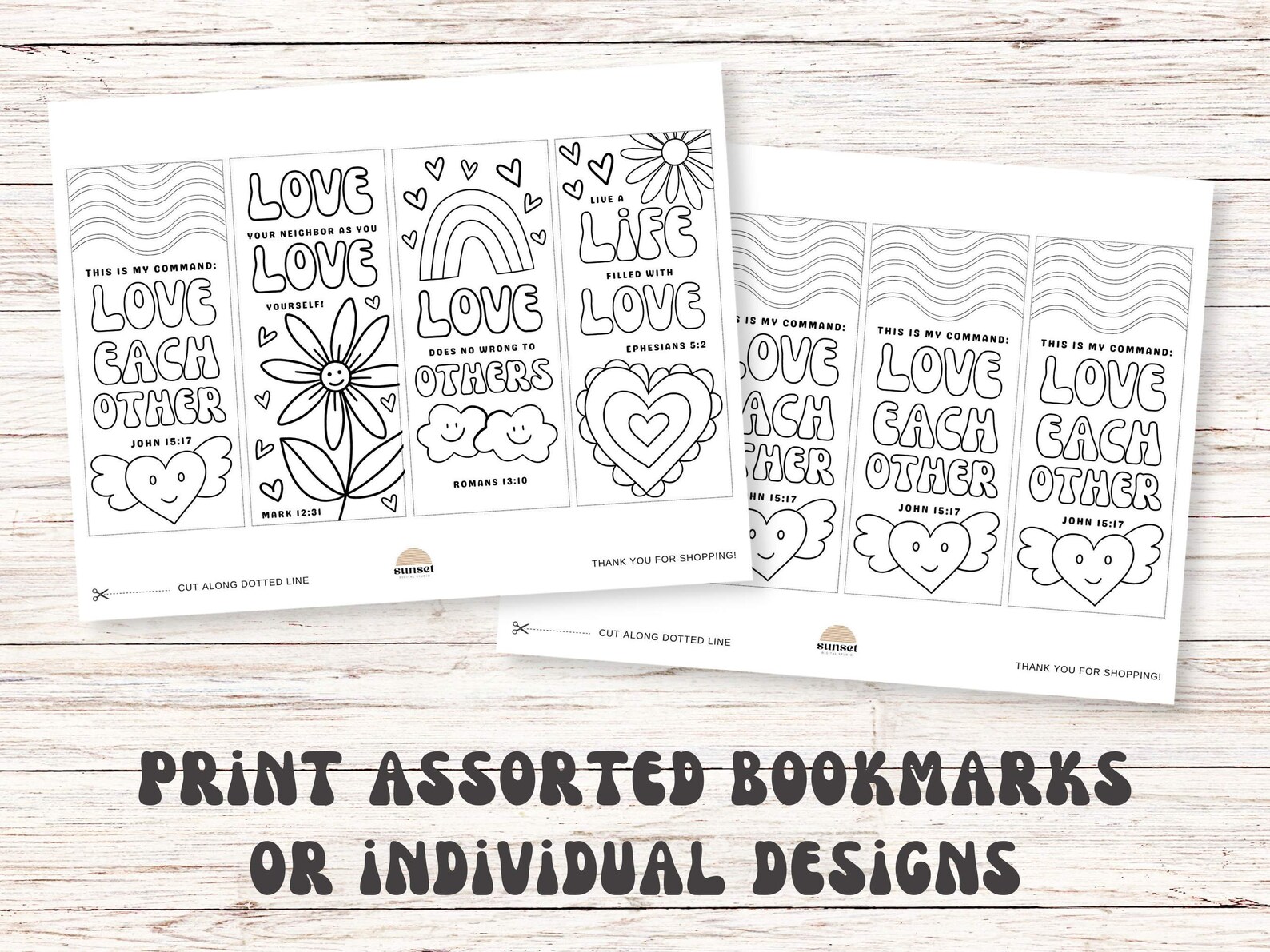 Printable Christian Bookmark, Color Your Own Bible Verse Bookmark for ...