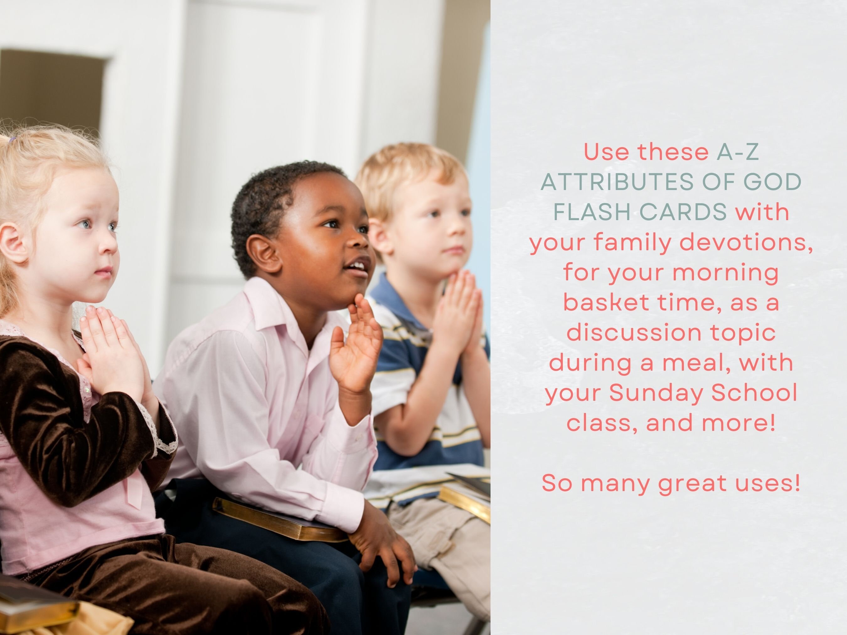 ABC Attributes of God Flashcards, Printable Character of God Cards, A-Z ...