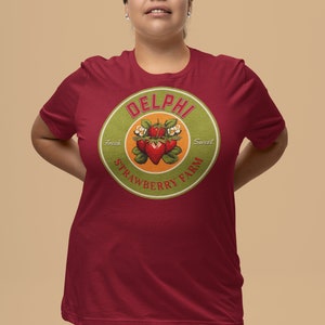 Delphi Strawberry Farms T Shirt | Graphic Tee, Bookish Shirt for ...