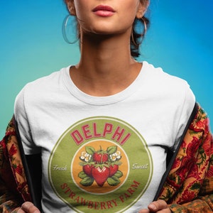 Delphi Strawberry Farms T Shirt | Graphic Tee, Bookish Shirt for ...