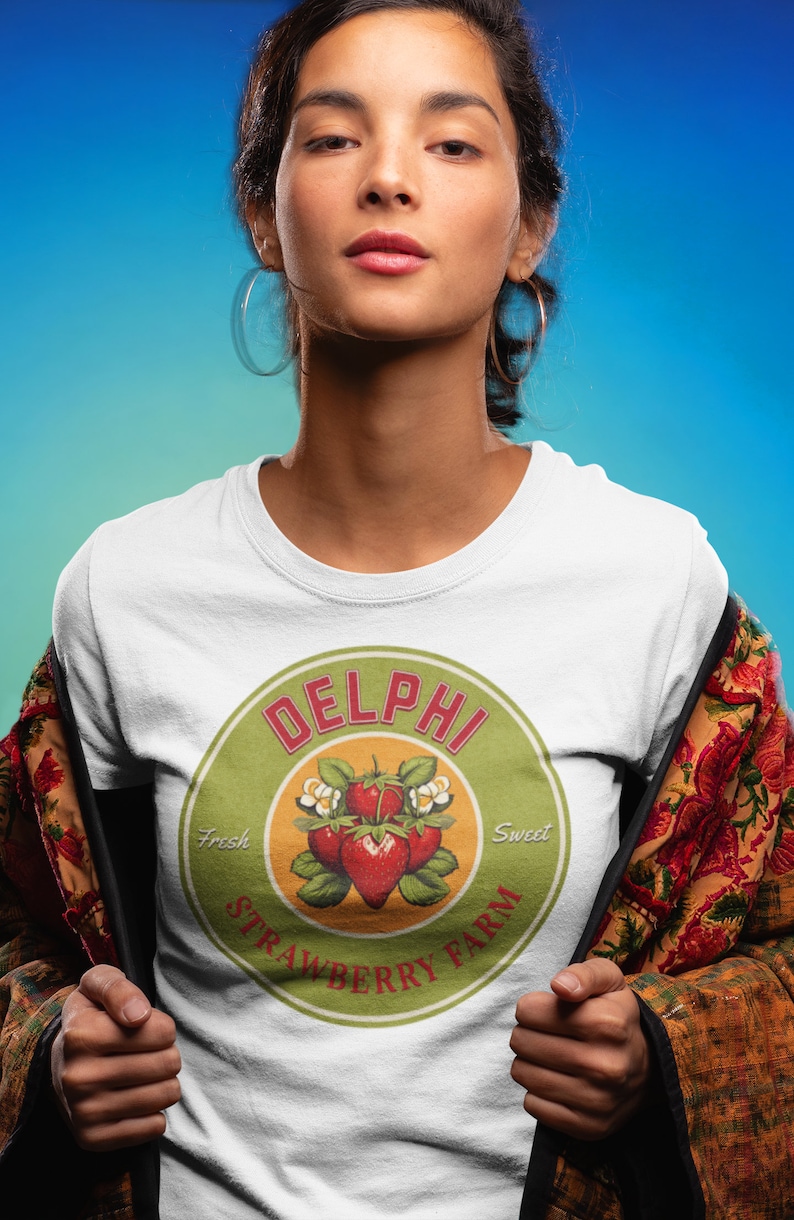 Delphi Strawberry Farms T Shirt | Graphic Tee, Bookish Shirt for ...