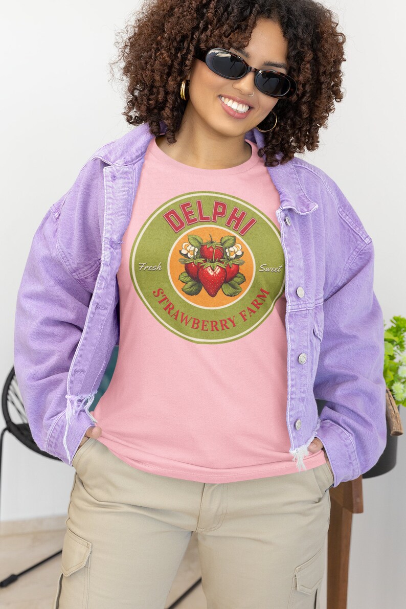 Delphi Strawberry Farms T Shirt | Graphic Tee, Bookish Shirt for ...