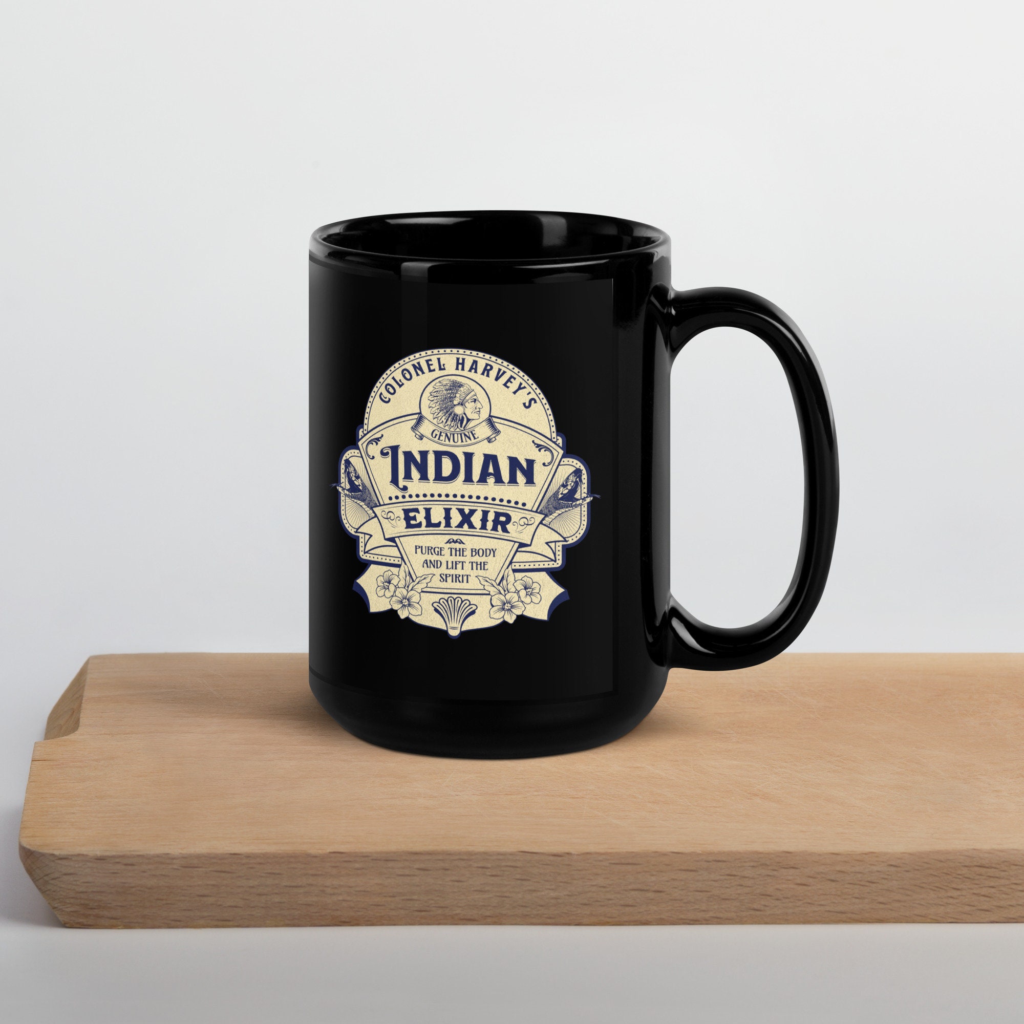 Andy Griffith Show | Colonel Harvey’s Indian Elixir Classic TV Black Glossy Mug - Etsy