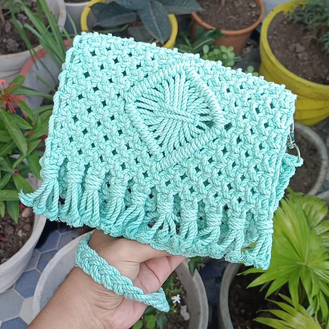 Macrame Crossbody Bag Macrame Sling Bag Handmade Sling Bag - Etsy