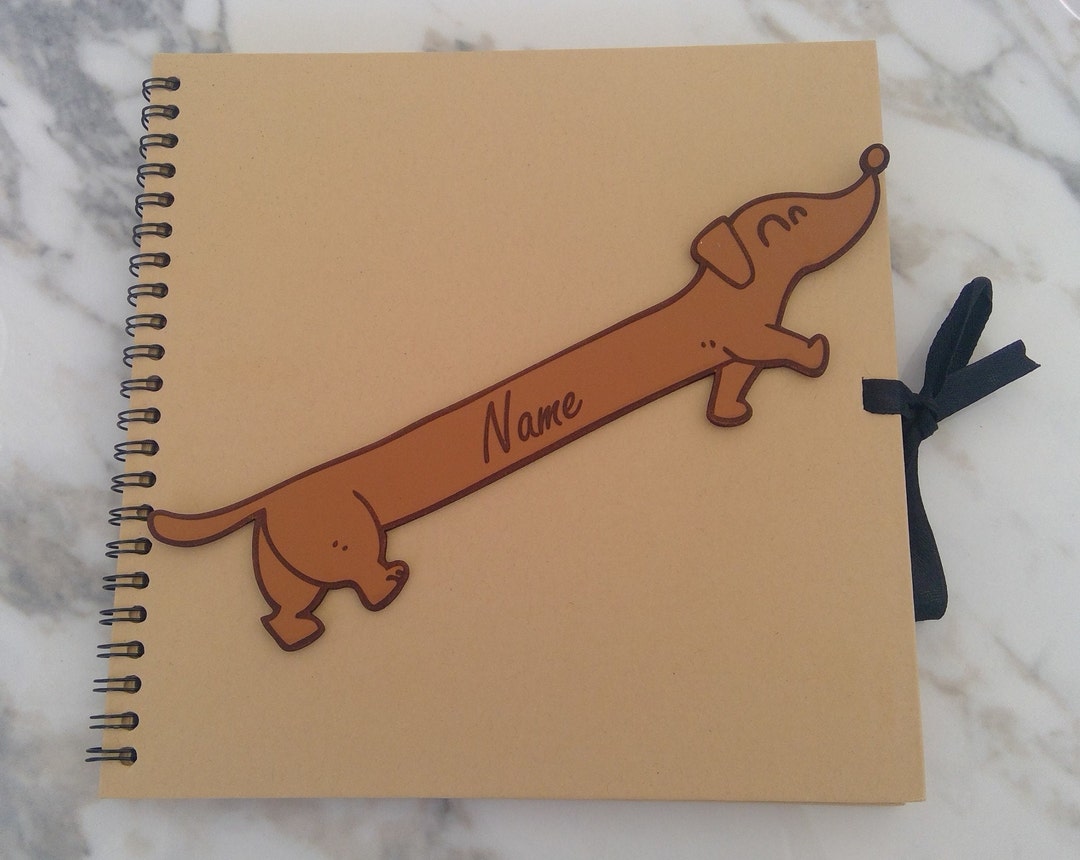 Personalised Leather Dachshund / Sausage Dog Bookmark - Etsy UK