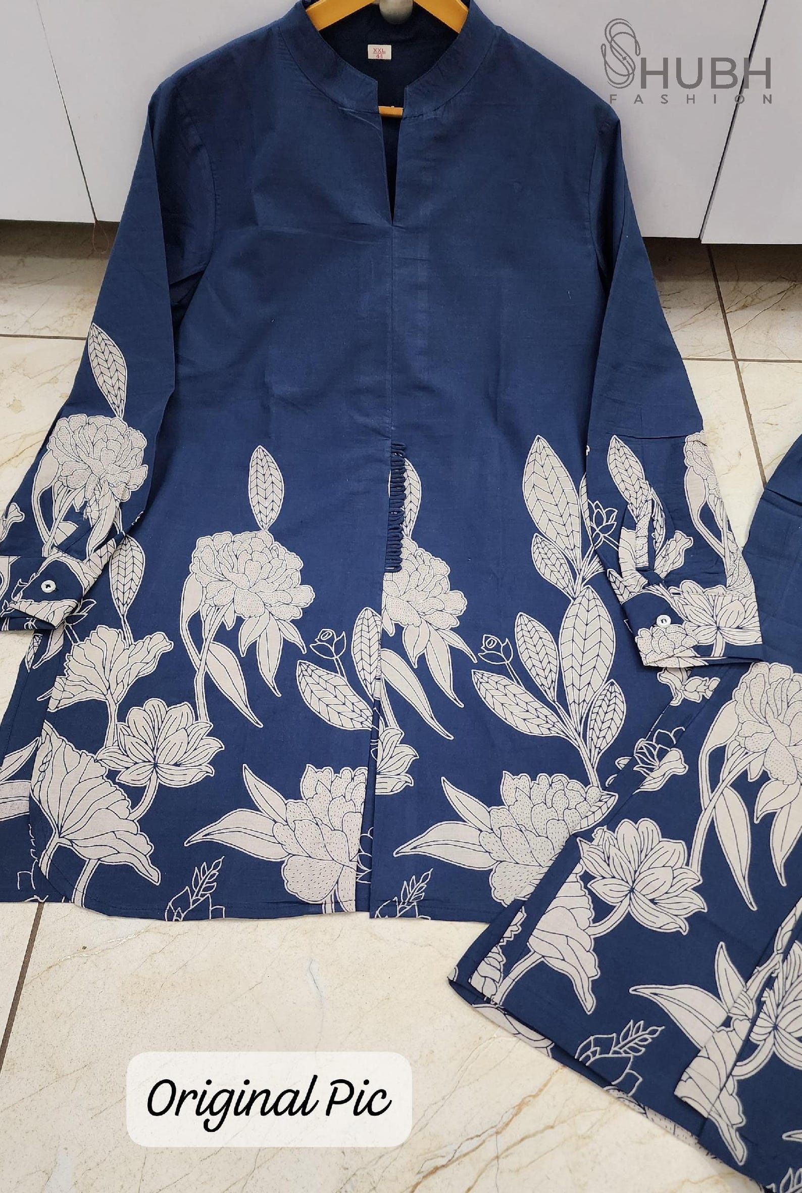 Blue Cotton Co-ord Set - Etsy