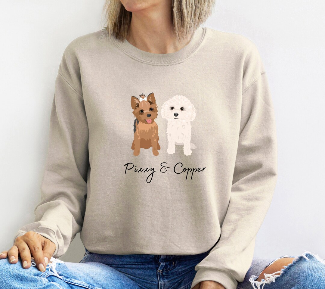 Dog Mom Crewneck Sweatshirt, Personalized Dog Sweatshirt, Custom Dog ...