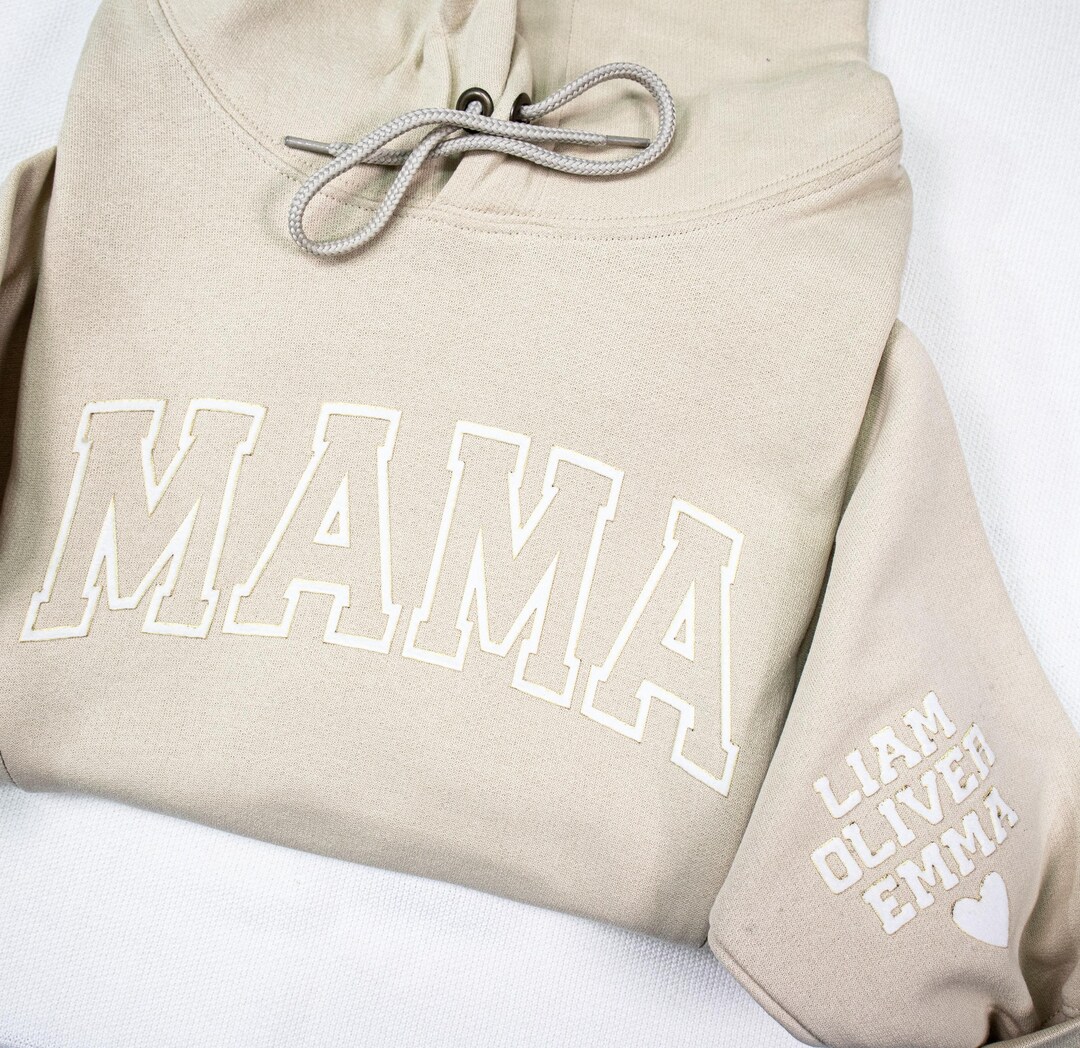 Mama Velvet Embossed Custom Sweater, Luxury Embossed Mama Sweat, Mom ...