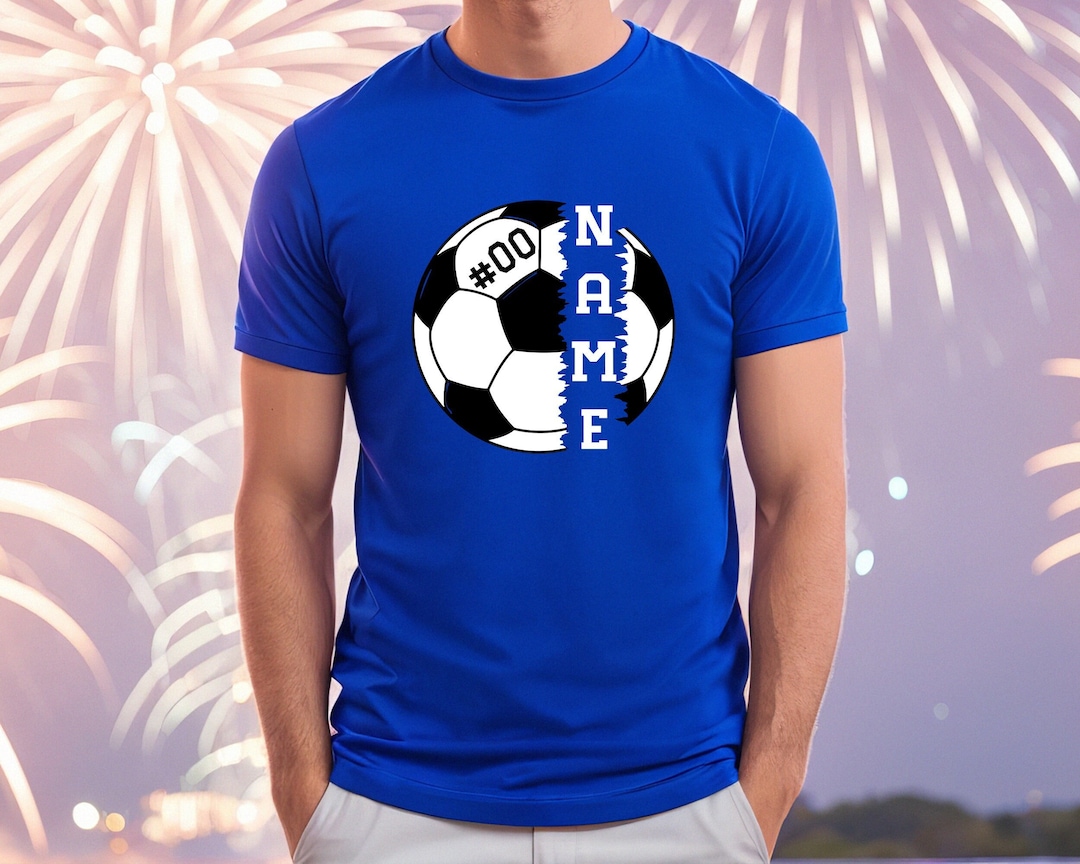 Customized Soccer Tshirt, Custom Soccer Ball Shirt, Personalized Soccer ...