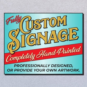 Custom Hand Painted Wooden Sign: Exterior Use, Personalized Art - Etsy