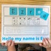 Colorful Velcro Name Sheet, Educational Name Activity, Homeschool Name ...