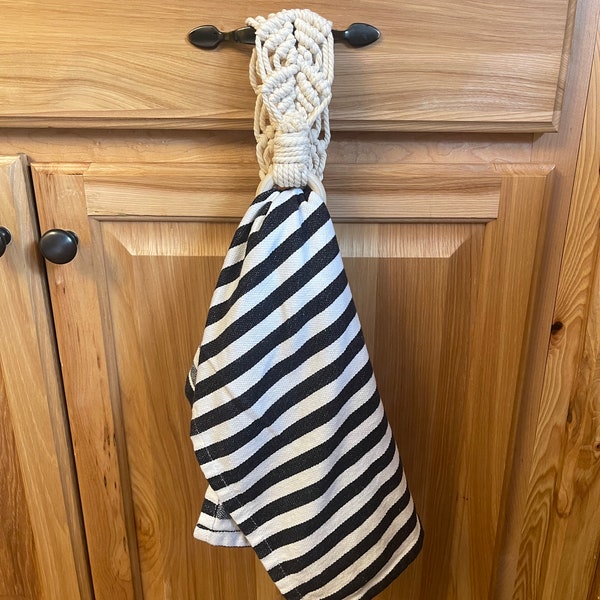 Macrame Towel Holder - Etsy
