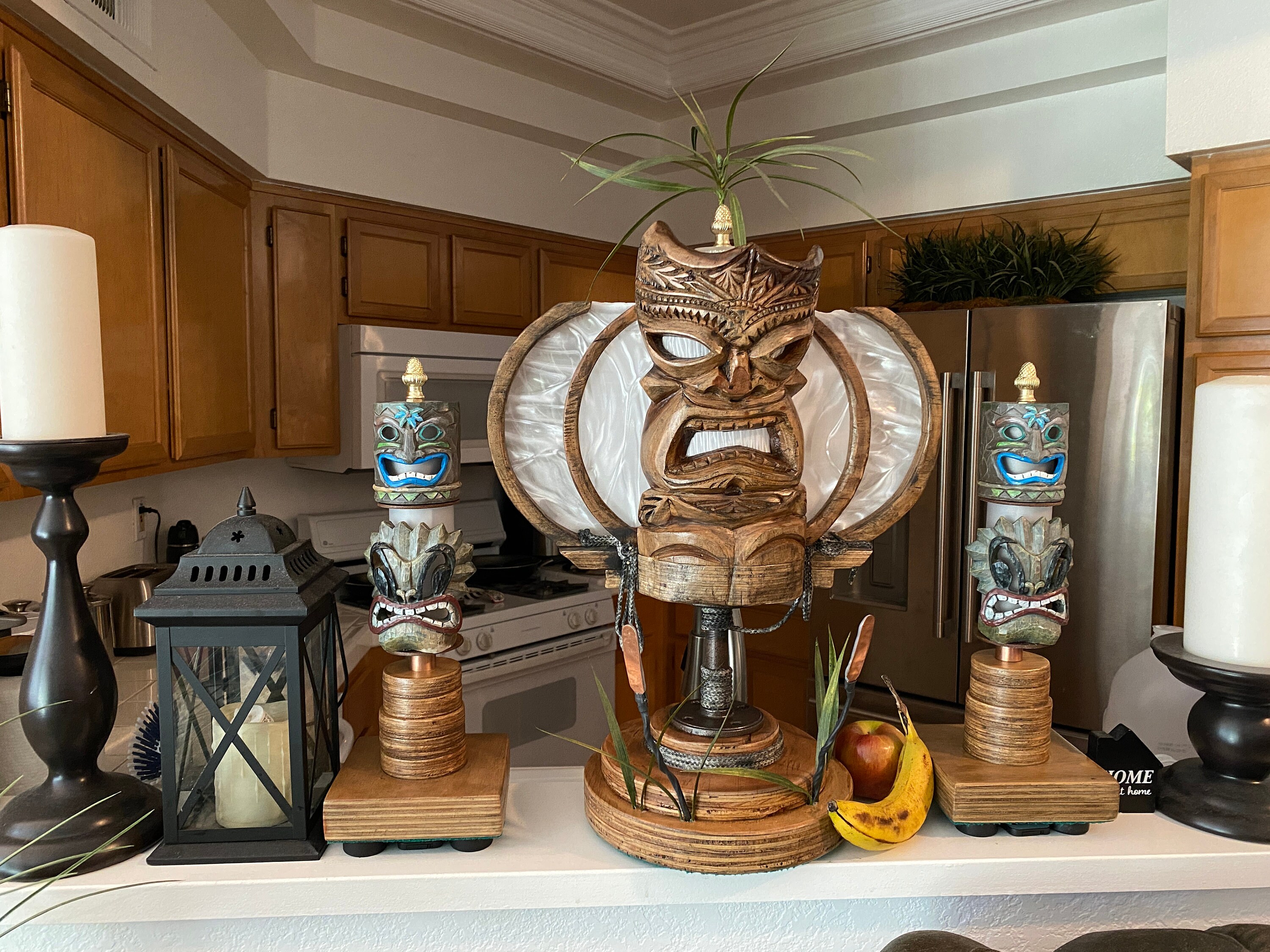 Battlestation Lighting TIKI Series 'BIG TIKI' Custom L.E.D Desk Lamp - Etsy