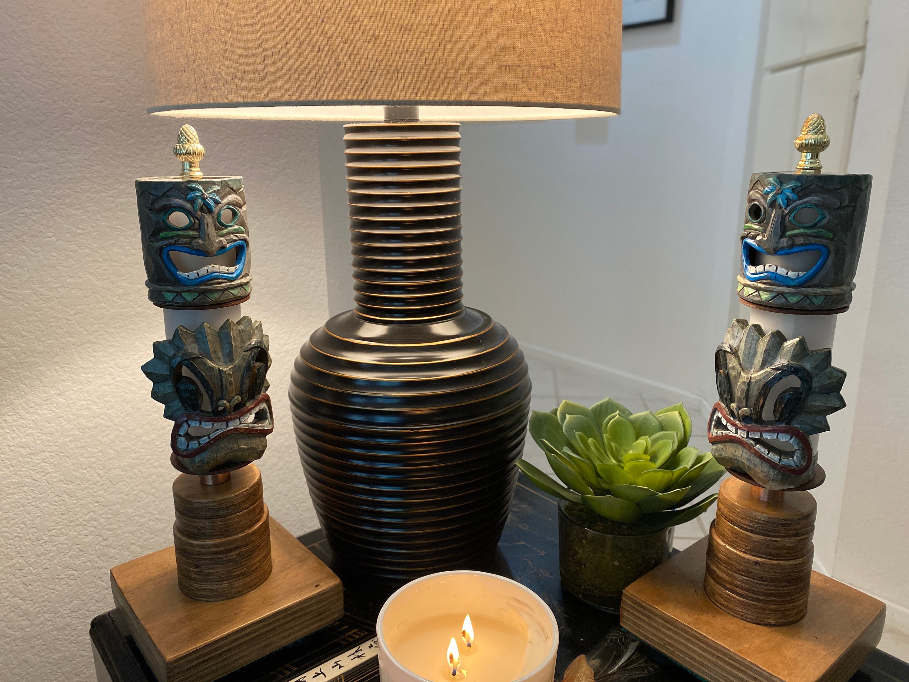 Battlestation Lighting TIKI Series 'tiki Totemi' Custom L.E.D Desk Lamp ...