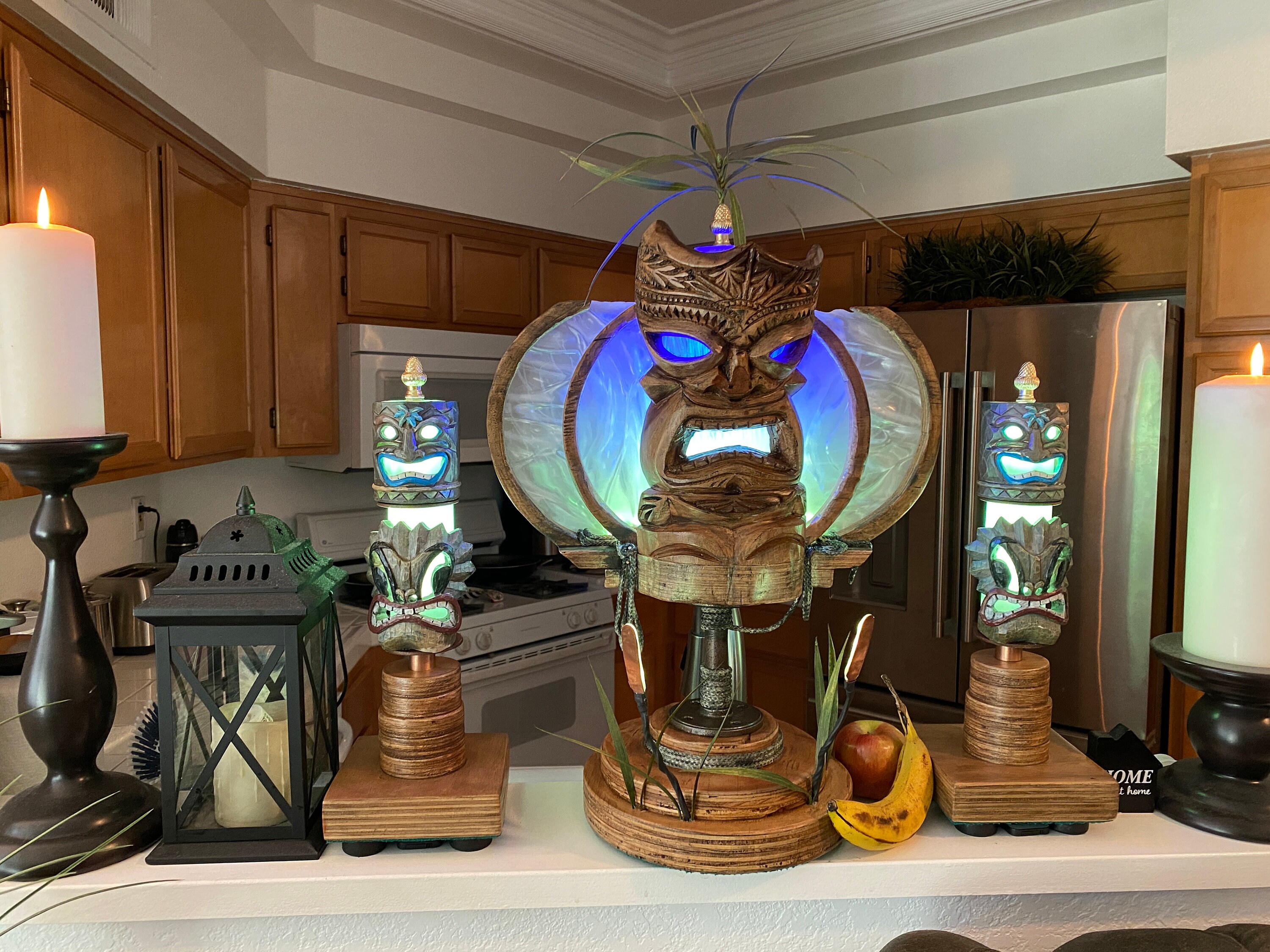 Battlestation Lighting TIKI Series 'BIG TIKI' Custom L.E.D Desk Lamp - Etsy