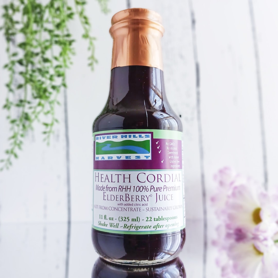 River Hills Harvest American Elderberry Cordial USA Made Elderberry ...