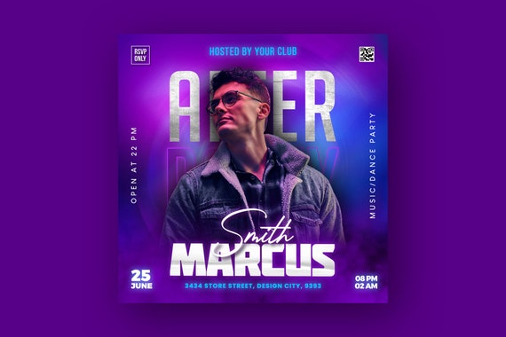 EDITABLE Club Flyer Template Event Flyer Night Party Invite - Etsy