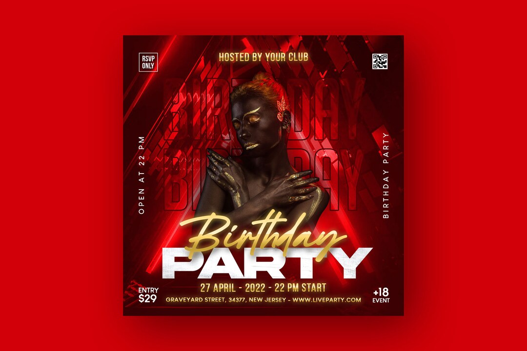 Party Flyer, Night Party Flyer, Luxury Night, Glowing, After Party ...