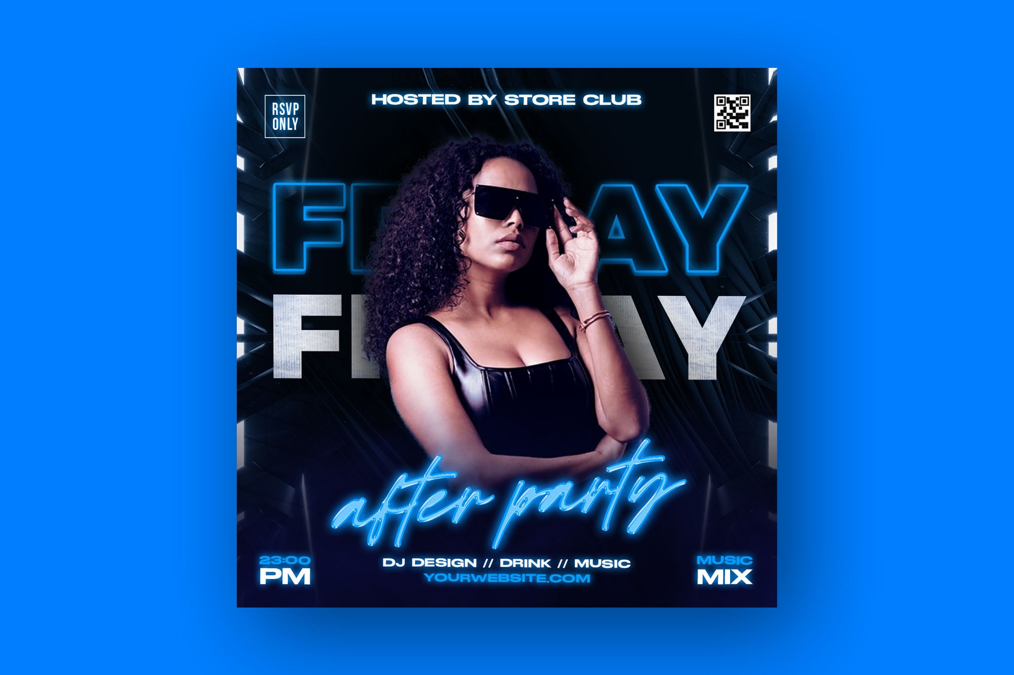 EDITABLE Club Flyer Template Event Flyer Night Party Invite - Etsy