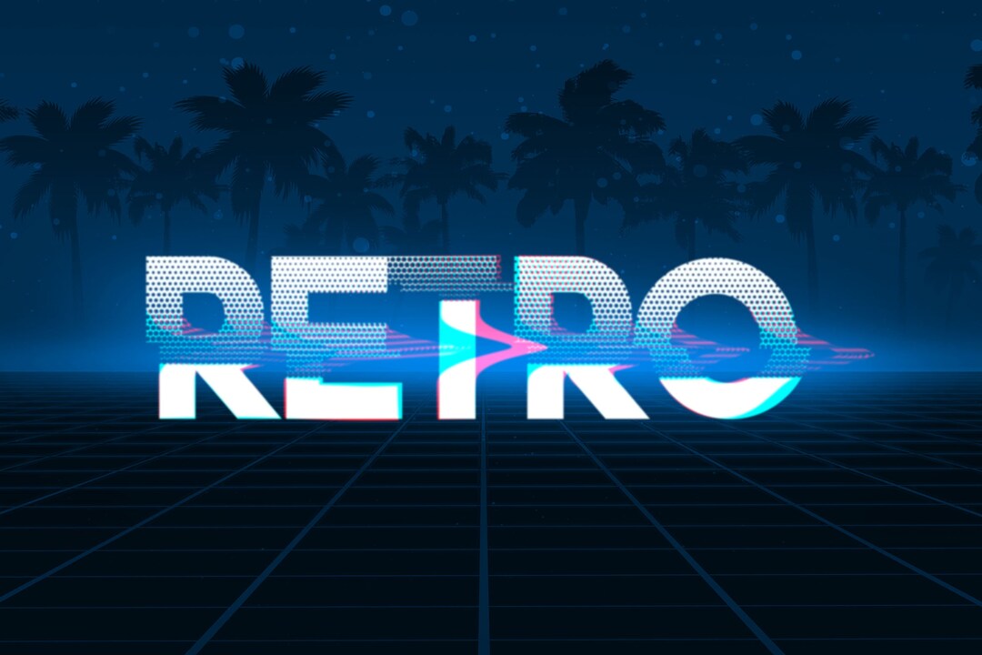 Retro Synthwave, Neon Text Effect Style, Text Effect, Light Text ...