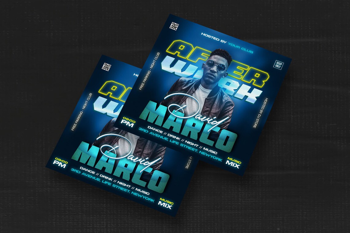 EDITABLE Club Flyer Template Event Flyer Night Party Invite - Etsy