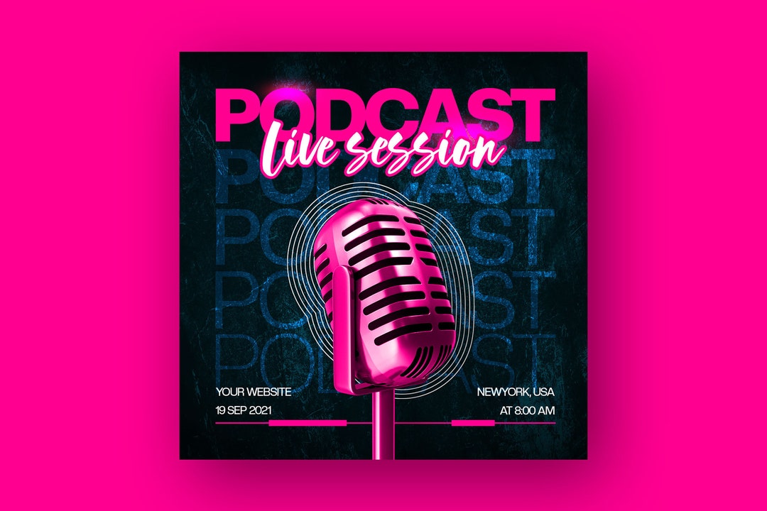 Podcast Flyer, Event Flyer, DJ Flyer Template, Club Flyer, Party Invite ...