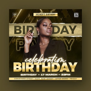 Editable Birthday Party Event, Editable Template, Birthday Flyer ...