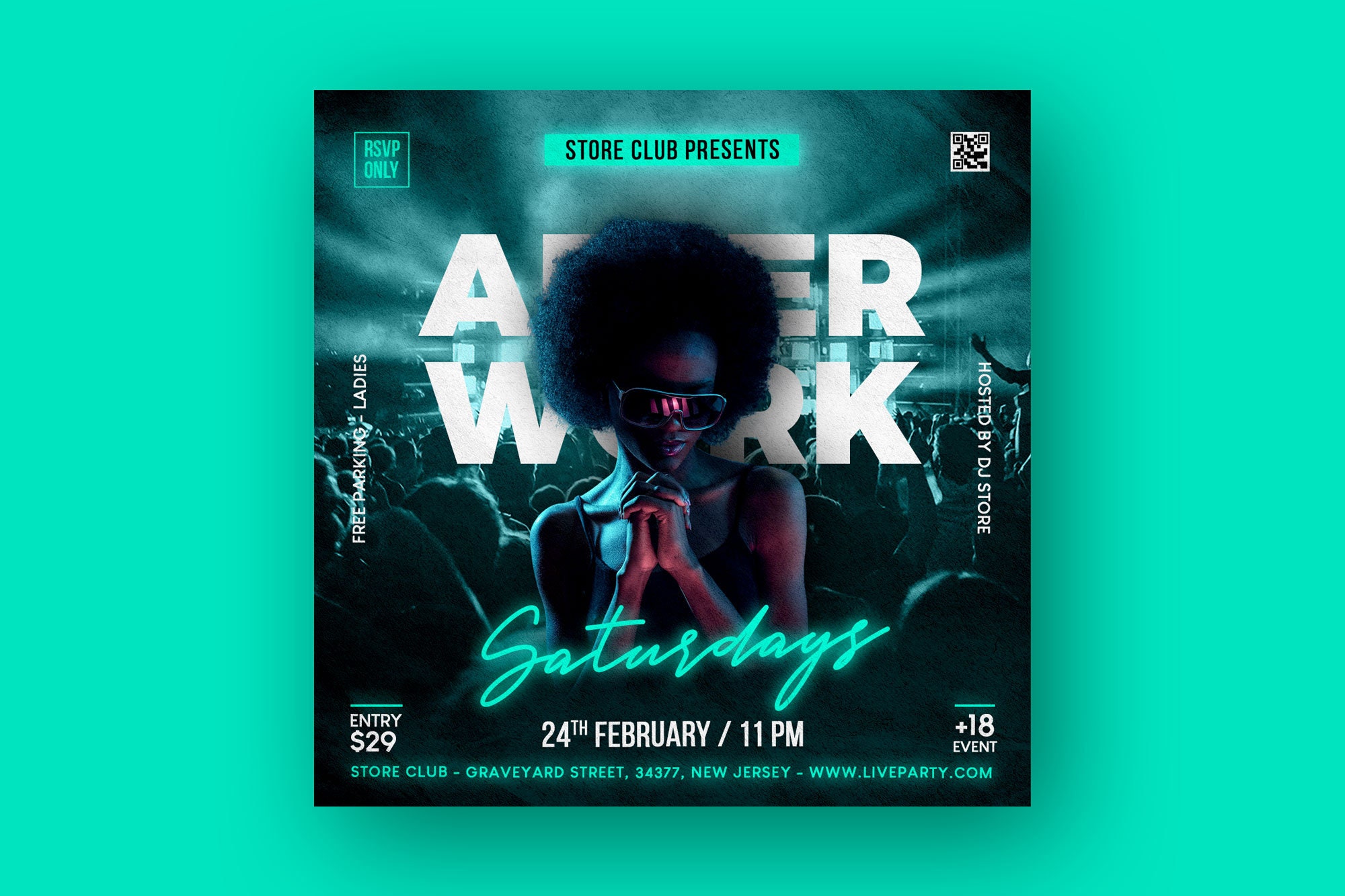 EDITABLE Club Flyer Template Event Flyer Night Party Invite - Etsy