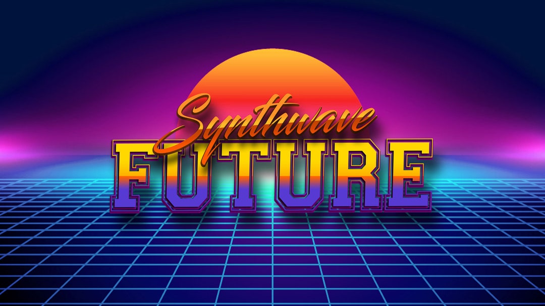 Retrowave Vaporwave Neon Text Effect, 3D Text, Text Effect, Styles ...