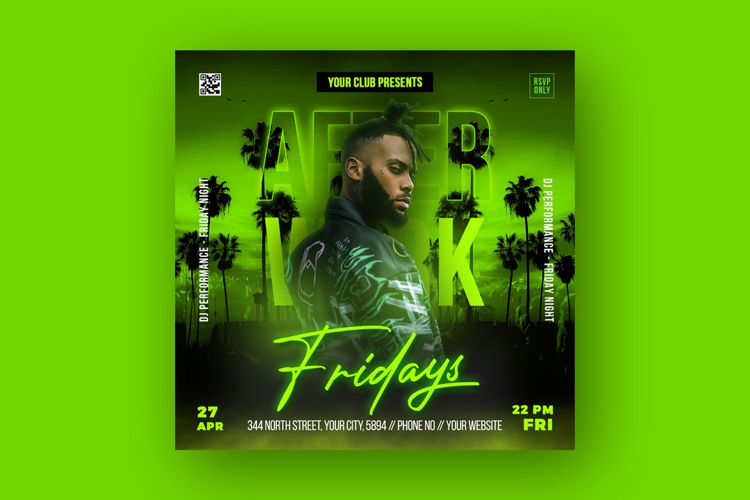 Event Flyer, DJ Flyer Template, Club Flyer, Party Invite Flyer, DJ ...