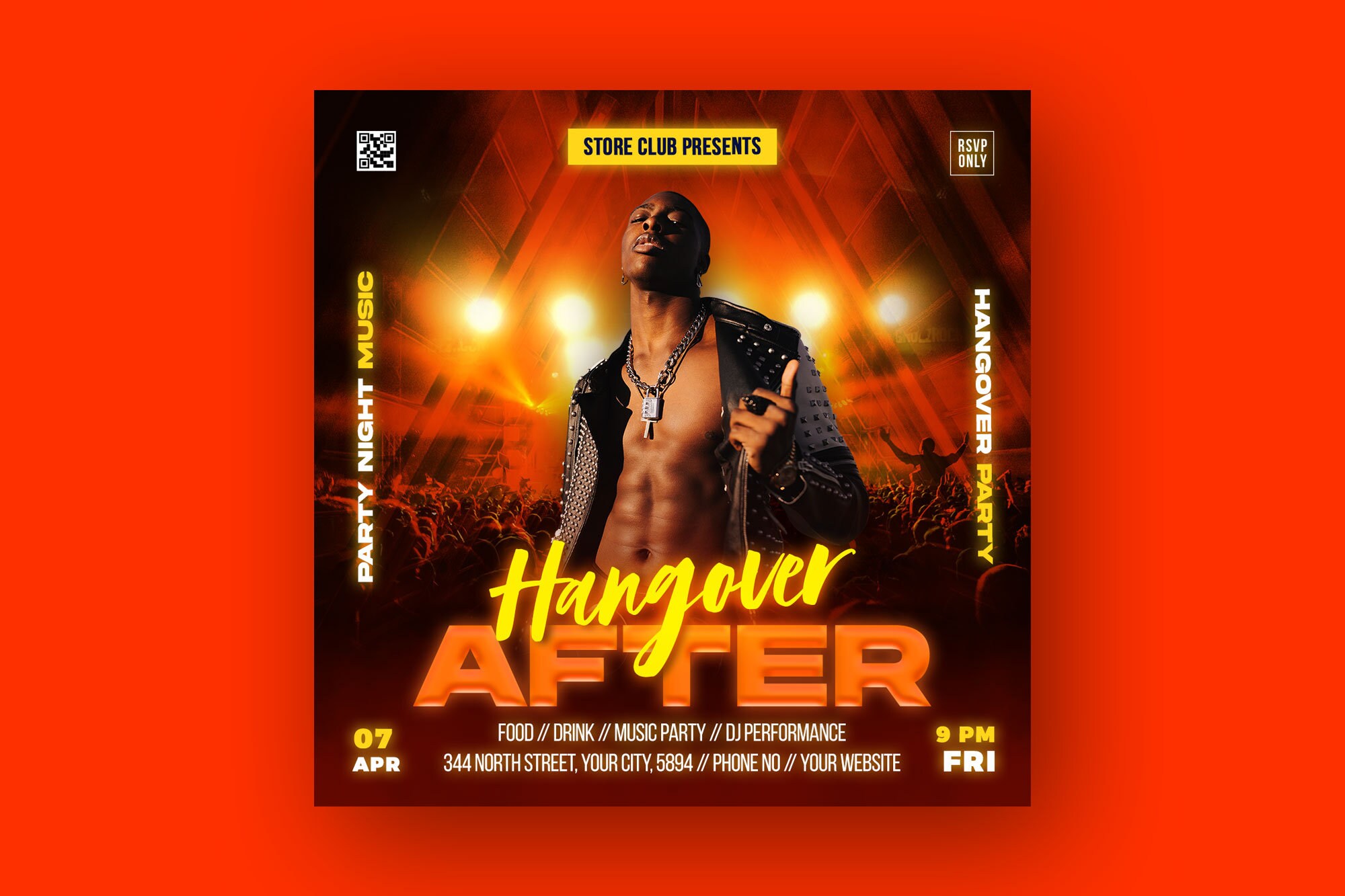 EDITABLE Club Flyer Template Event Flyer Night Party Invite - Etsy