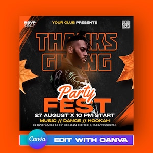 Thanksgiving Flyer, Poster Template, Flyer Design, Graphic Design ...