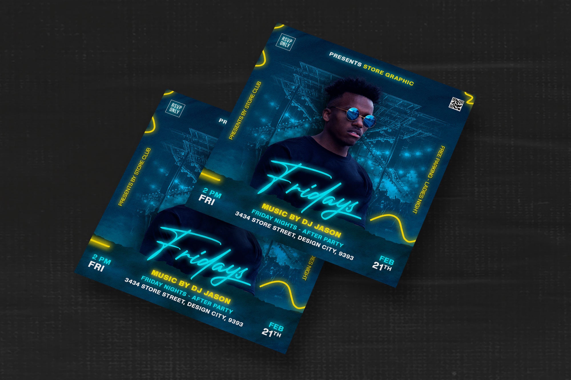 EDITABLE Club Flyer Template, Event Flyer, Night Party Invite Flyer ...