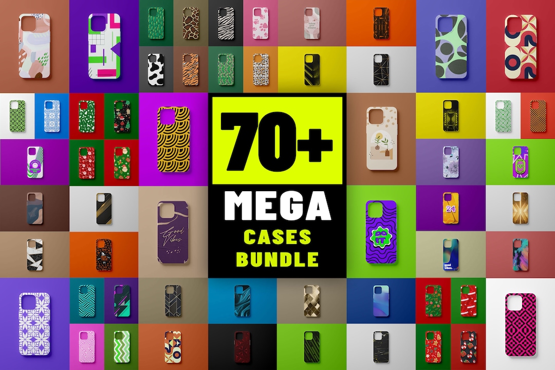 Phone Case Designs Mega Bundle | Retro Phone Case | Sublimation Phone ...