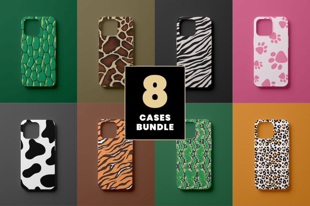 Animal Pattern Phone Case Designs | Retro Phone Case SVG | Sublimation ...